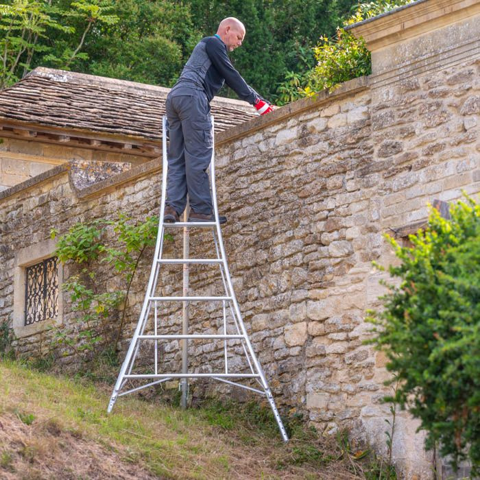 Tripod ladder in use by a wall – EBTS UK